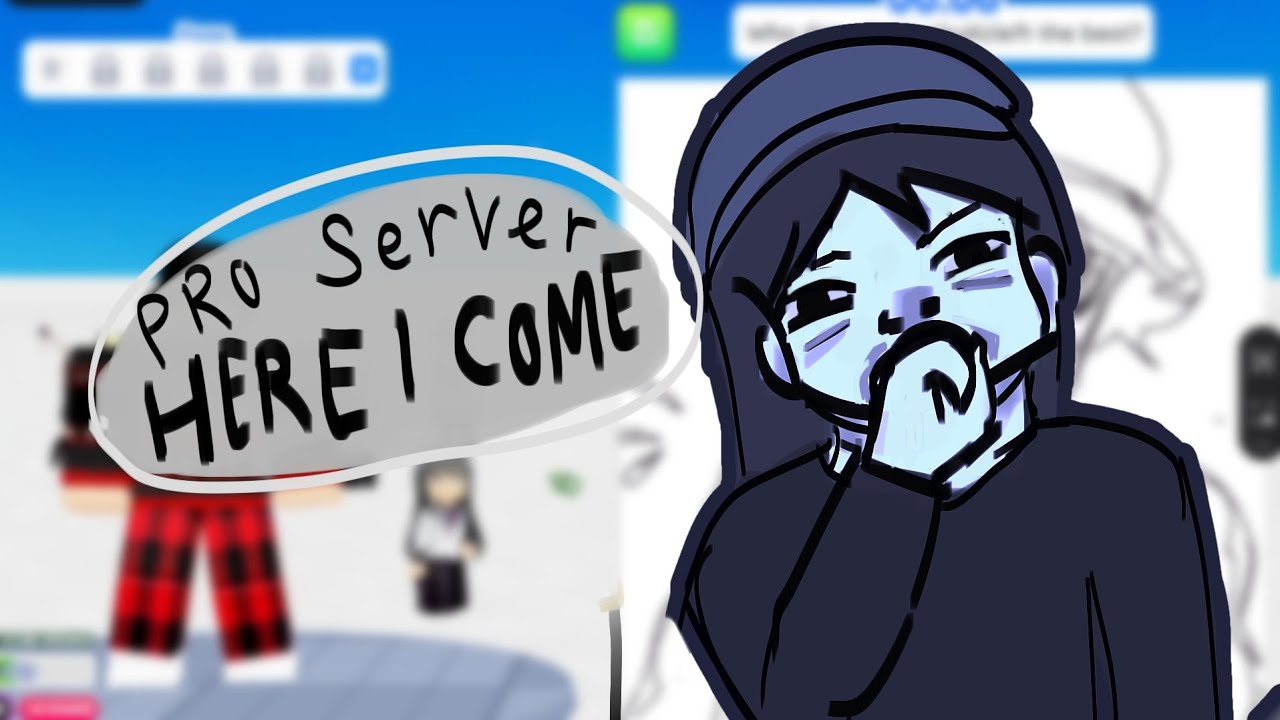 locking in on ROBLOX draw me to get in pro servers - YouTube