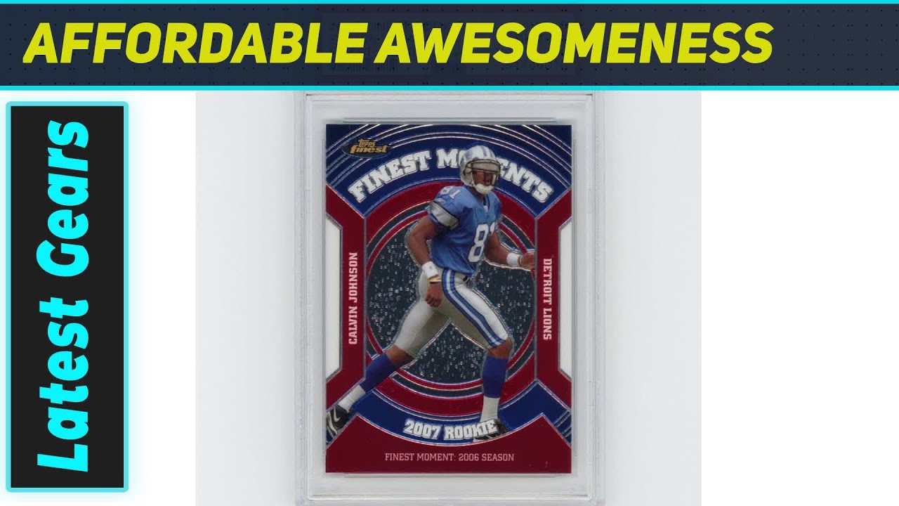 Amazing Find! 2007 Topps Finest Calvin Johnson Rookie Card PSA 10 - YouTube