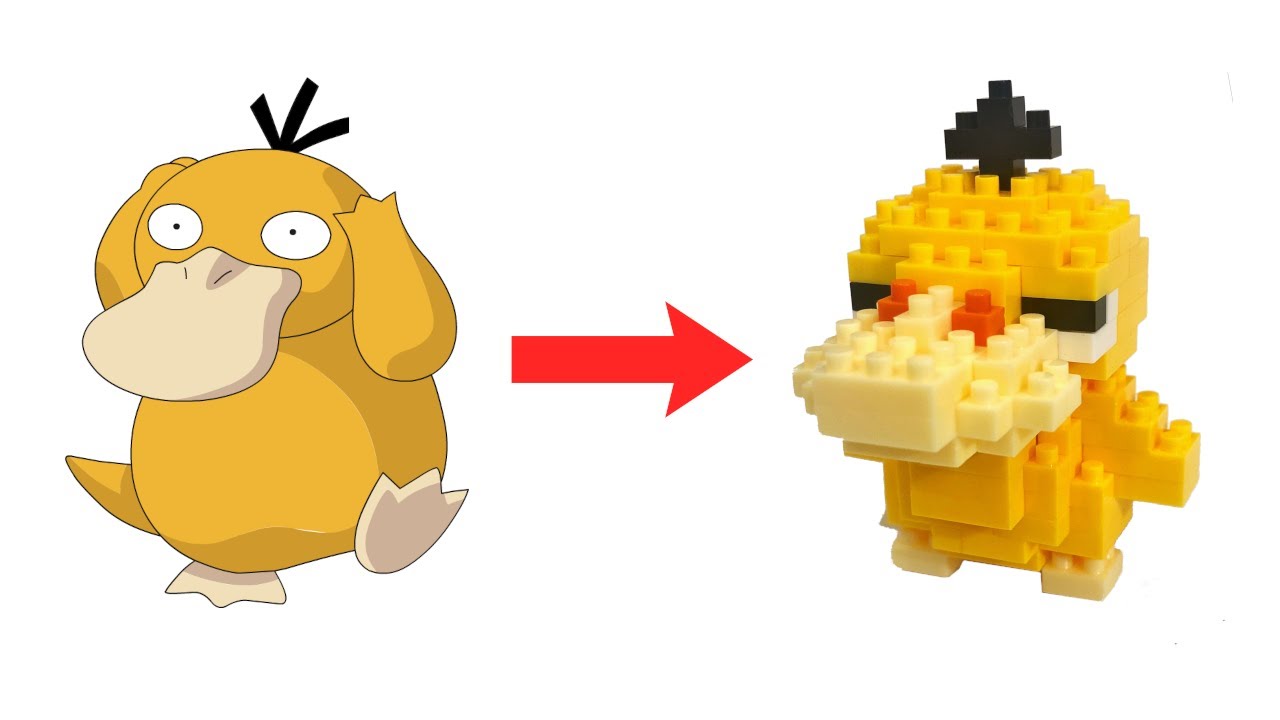 Building Psyduck From Pokemon - Building for Kids and Toddlers | Easy ...