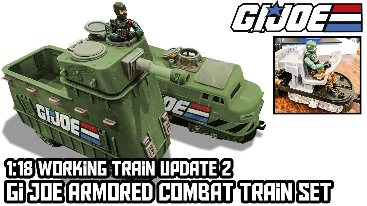Gi Joe Combat Train Update 2 - Work on the Engine and Cars - YouTube