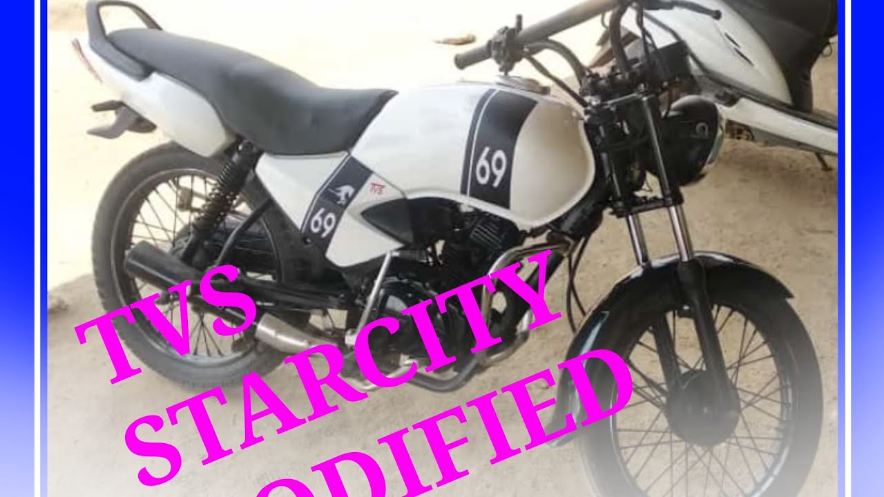 TVS starcity modified bike - YouTube