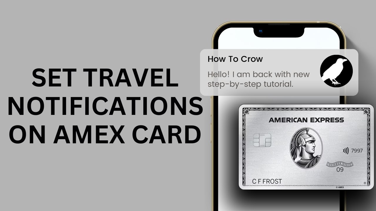 How to Set Travel Notification on Amex Card - YouTube