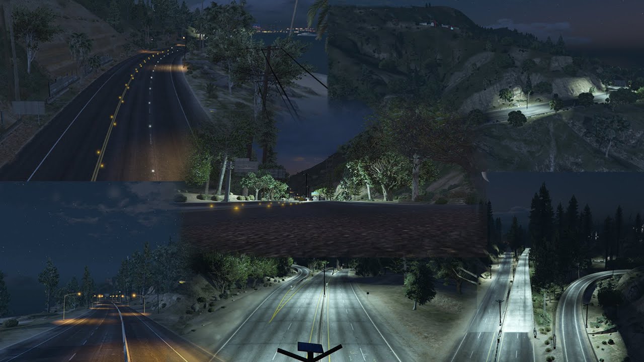 Updated lighting GTA V - YouTube