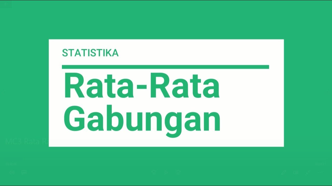 Matematika: Statistika Rata Rata Gabungan - YouTube