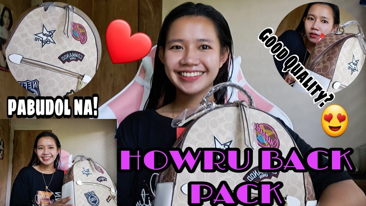 HOWRU BACK PACK(FULL REVIEW)|Hiede Villajonda - YouTube