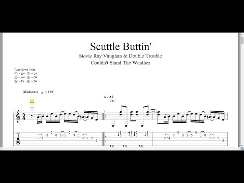 [TAB] Scuttle Buttin' - Stevie ray vaughan - YouTube