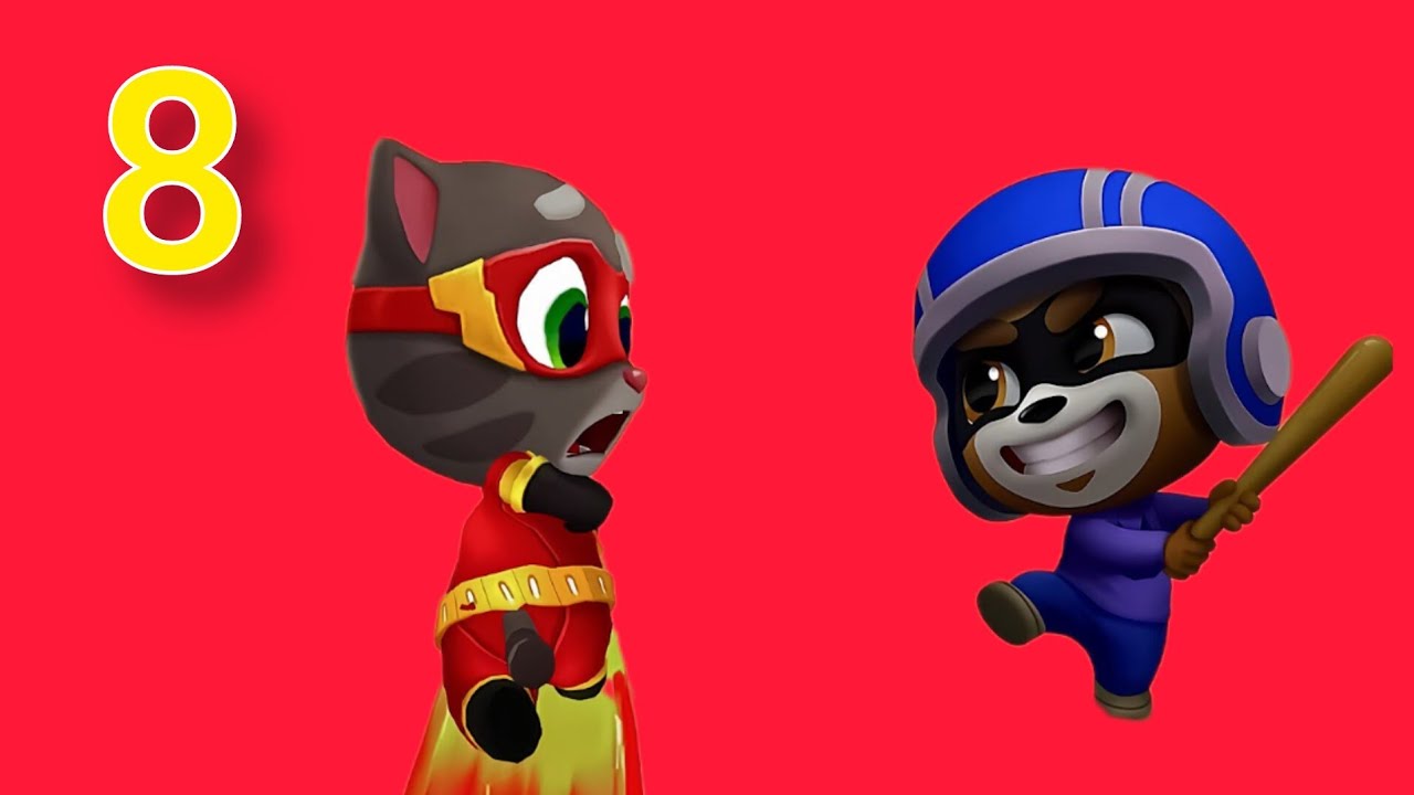 My Talking Tom Hero Dash: Walkthrough Gameplay 8 - YouTube