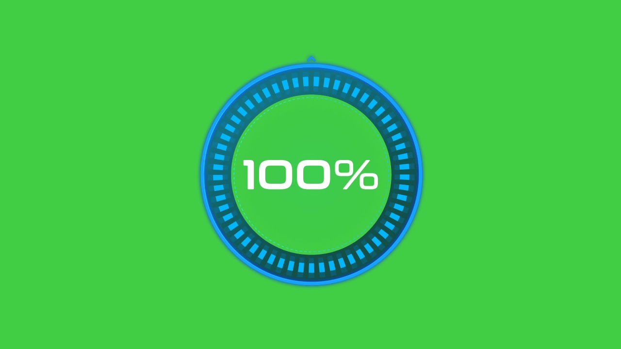 100% Loading Green Screen - YouTube