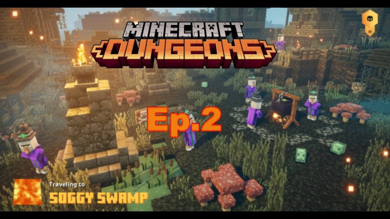 Minecraft Dungeons Adventure Mode ep. 2 Soggy Swamp - YouTube