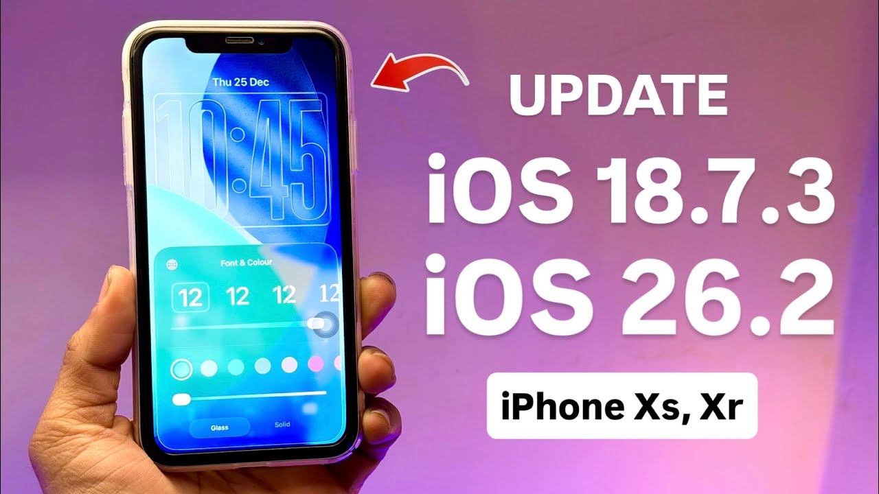 How to Update Older IPhone Xs, Xr from iOS 18.7.3 to iOS 26.2 - YouTube
