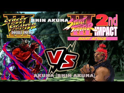 Street Fighter III 2nd Impact Shin Akuma vs Akuma (Shin Akuma) Full ...