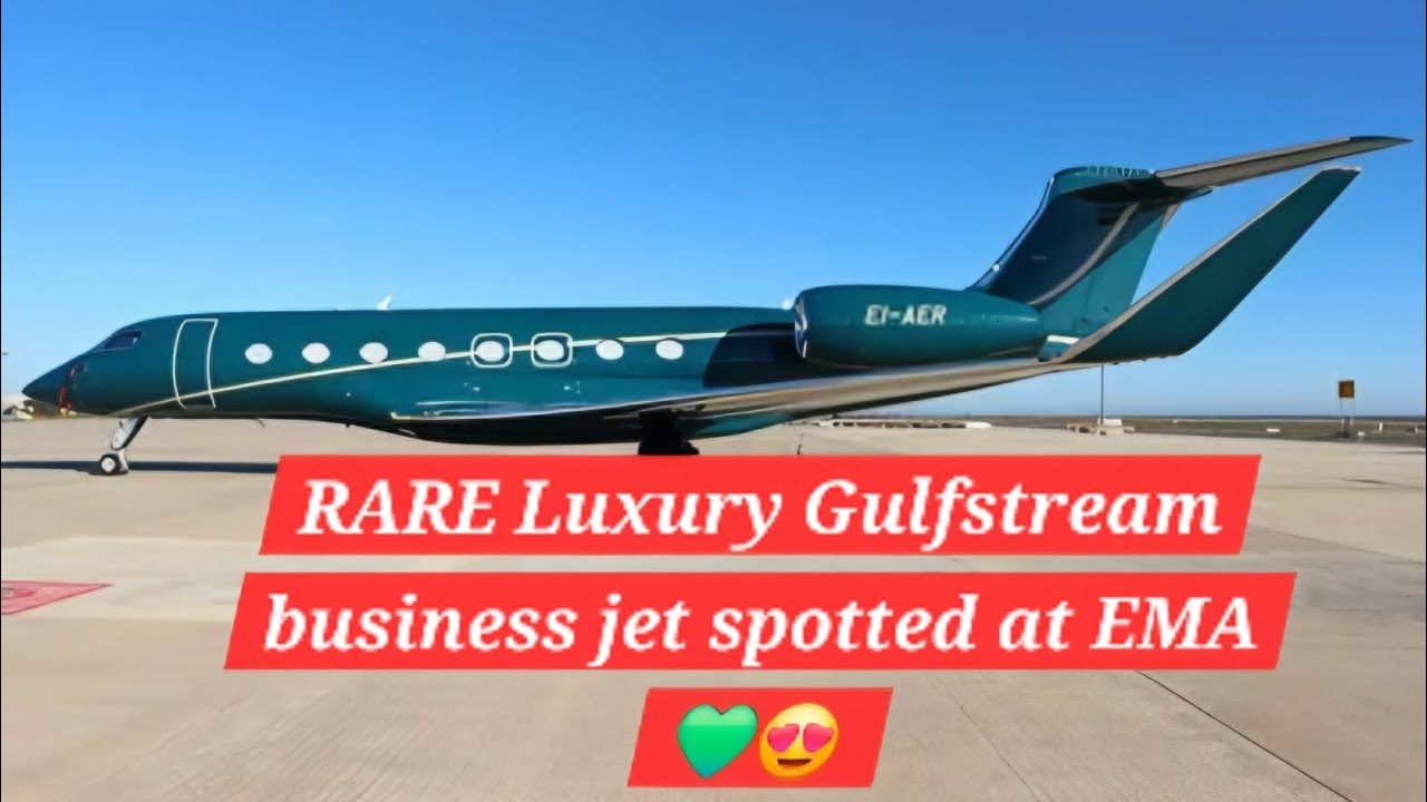 Rare Dark Green Gulfstream Jet 💚 Spotted at the Airport ️ #aviation # ...