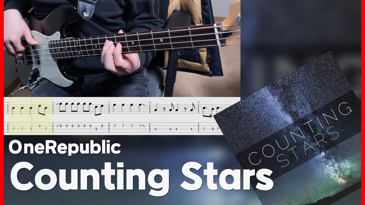 OneRepublic - Counting Stars [Bass cover] (+Tab) - YouTube