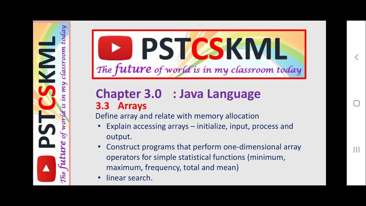 SEM 2 LECTURE NOTES ARRAYS (PART 2) - YouTube