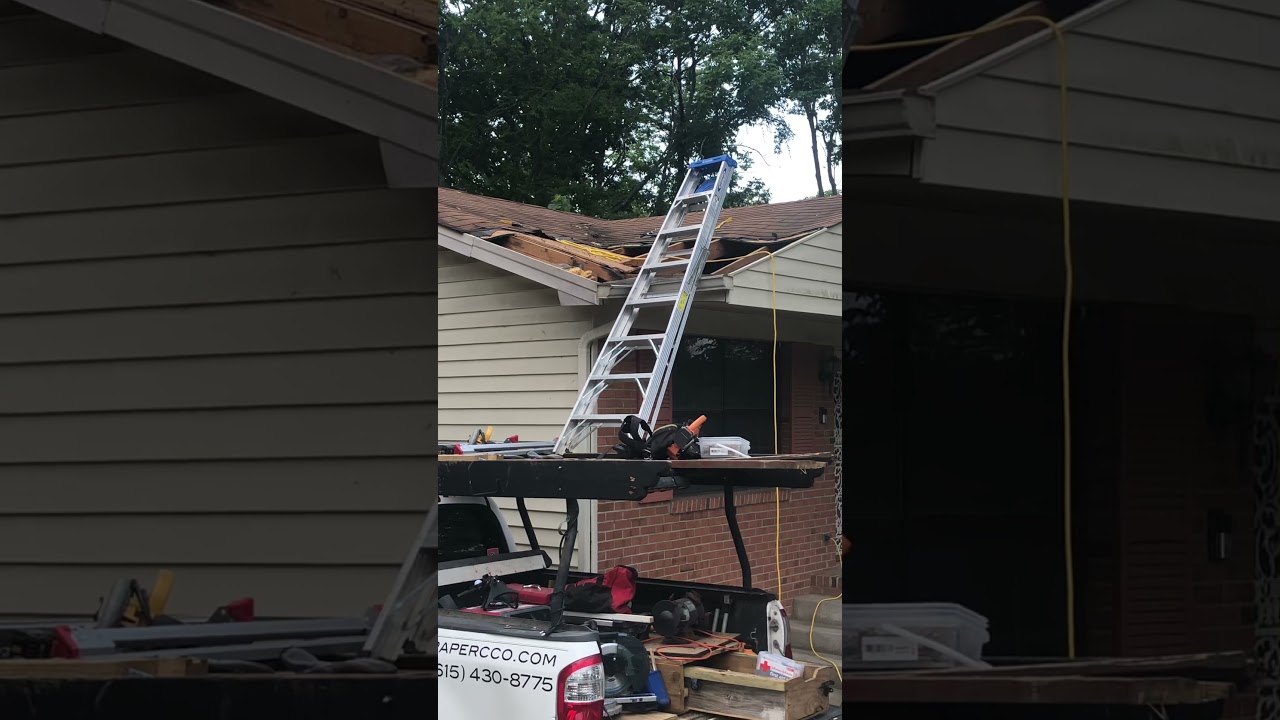 Roof Eave Repair- rotted framing, part 1 - YouTube