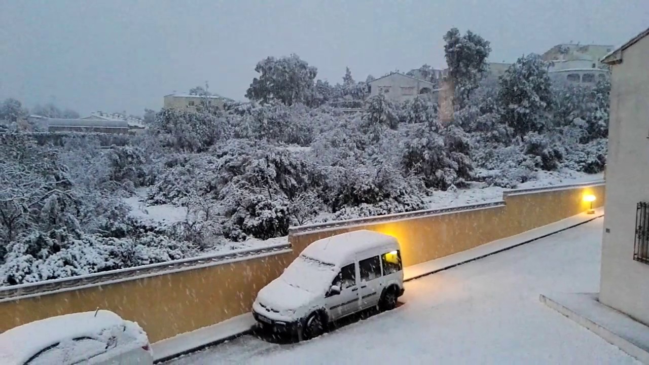 Schnee Denia Costa Blanca 18. Januar 2017 Willi Schaffer (1) - YouTube