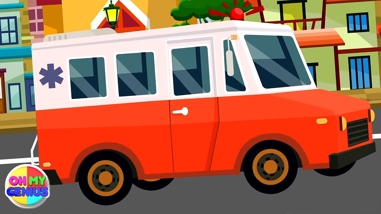 Ambulance Song To Be Safe On Road + Nursery Rhymes and Kids Songs With ...