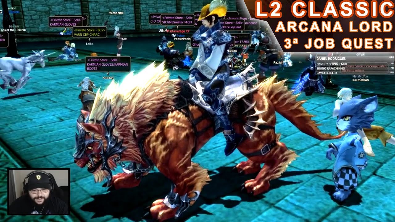 Lineage 2 Classic NA - 3ª Job Arcana Lord (Quest 76+) Warlock Gameplay ...