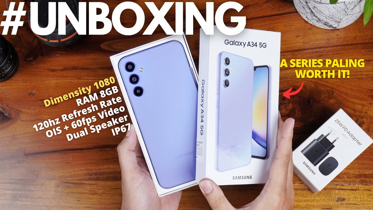 A Series Paling WORTH IT! UNBOXING Samsung Galaxy A34 5G Indonesia ...