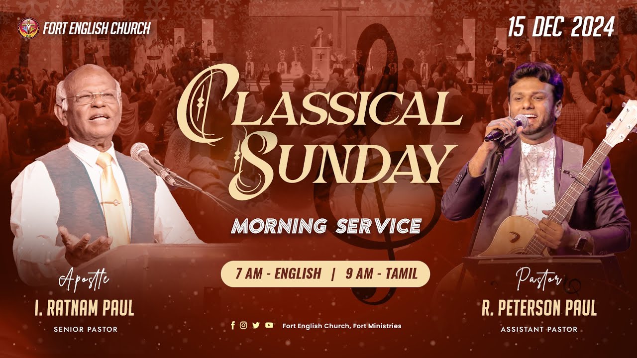 Classical Sunday | Morning Service - 15 December 2024 - Fort English ...