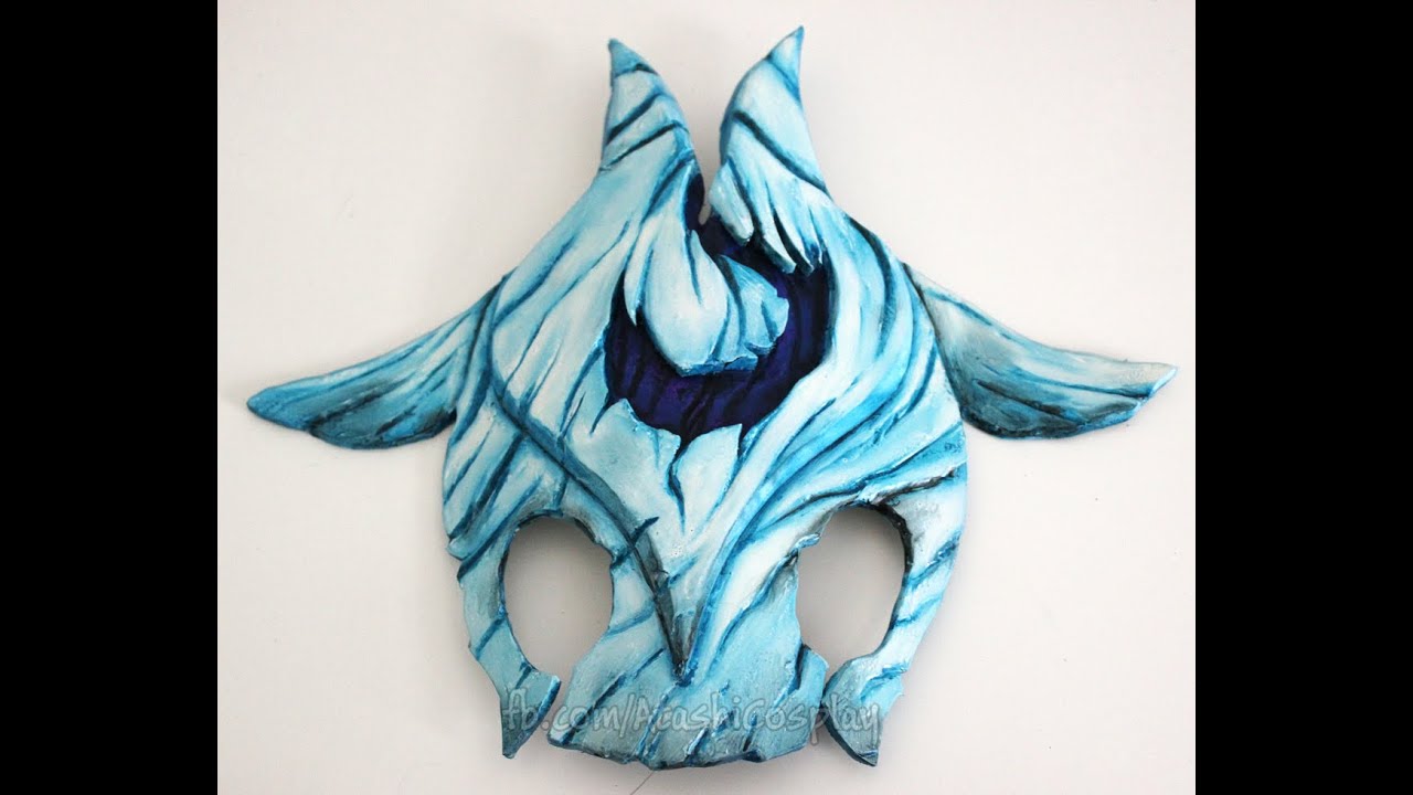Kindred (LoL) mask painting - YouTube