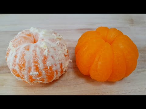 Mandarin Orange pith removal