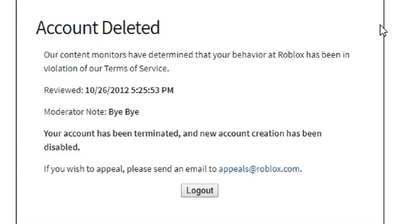 THE LONGEST BAN EVER ON ROBLOX - YouTube