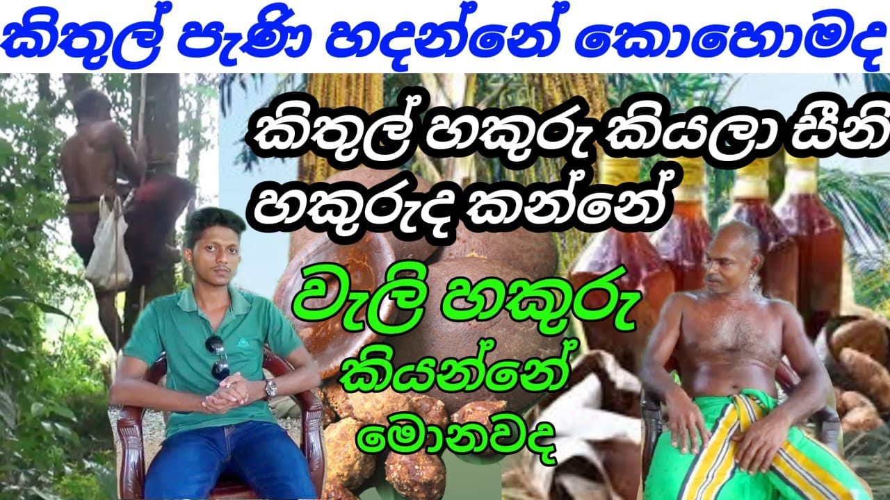 How to make kithul flower | කිතුල් පැණි | Kithul mal kapima | කිතුල් ...