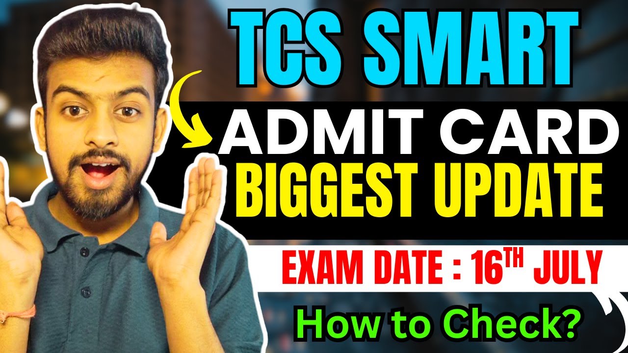 TCS Smart Hiring Biggest Update | Admit Card Mail | Exam Pattern ...