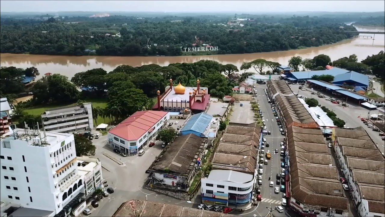 BANDAR TEMERLOH DRONE VIEW - YouTube