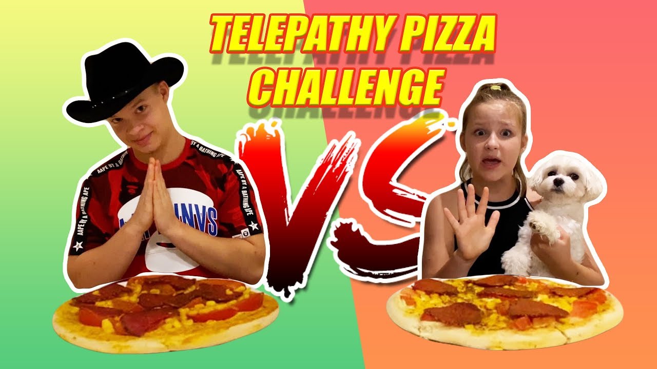 Twin Telepathy Pizza Challenge!!! - YouTube