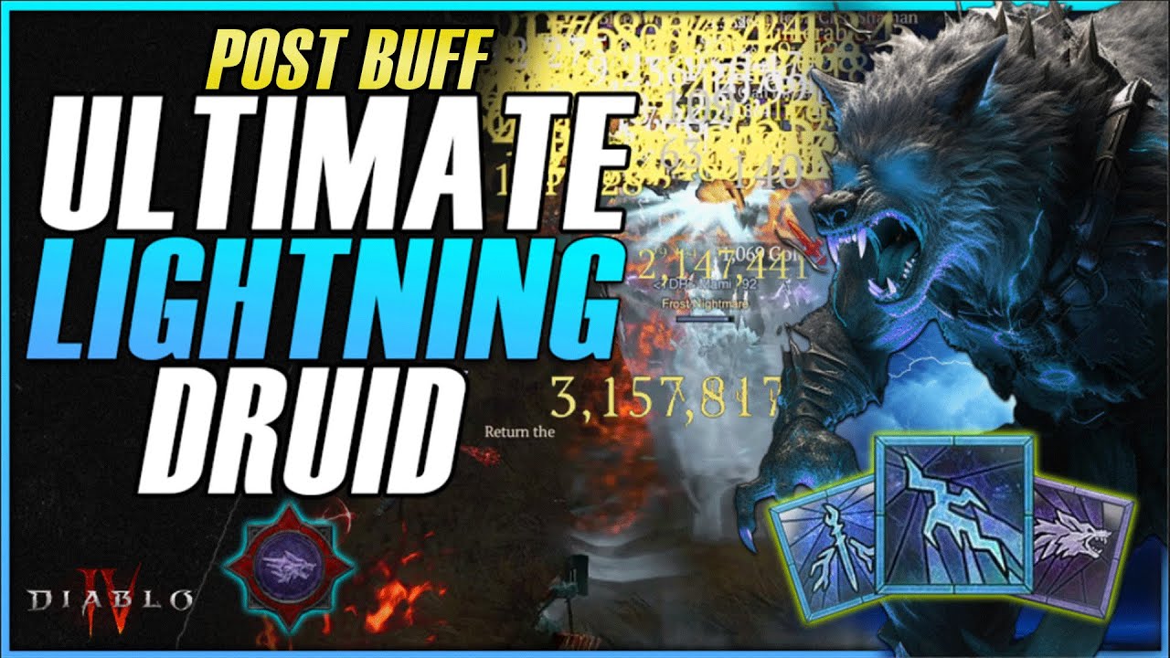 LVL 100 LIGHTNING STORM DRUID IS WILD || Aspects, Skills, Paragon GUIDE ...