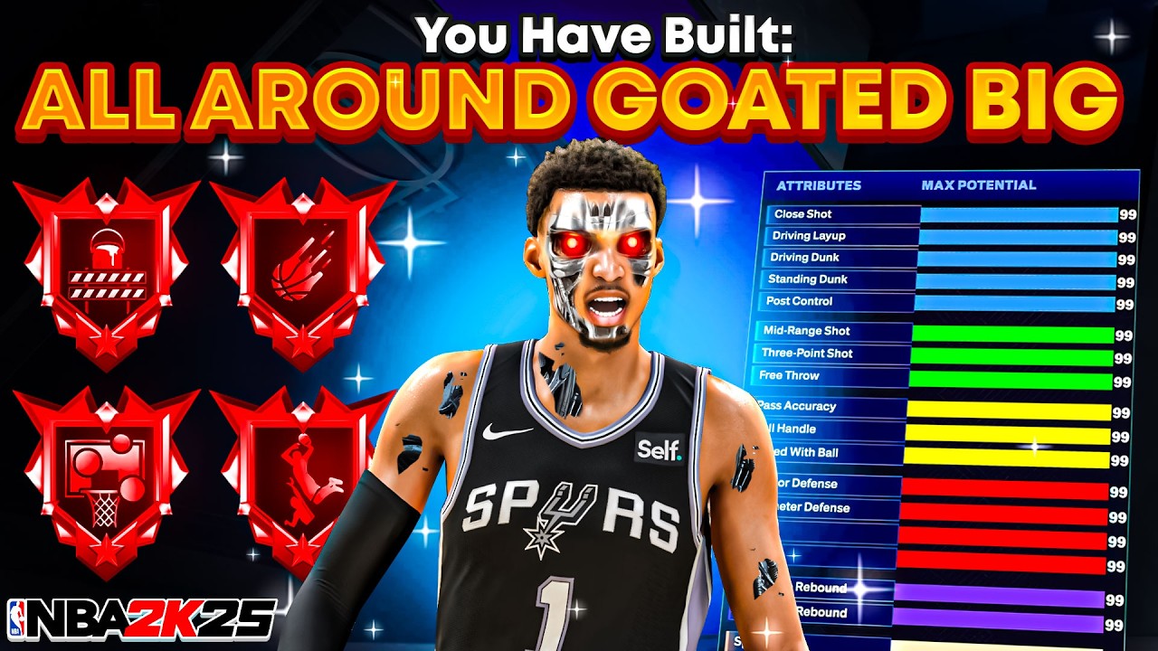 #1 BEST CENTER BUILD Will DOMINATE NBA 2K25! 🔥 (Best Build 2K25) - YouTube