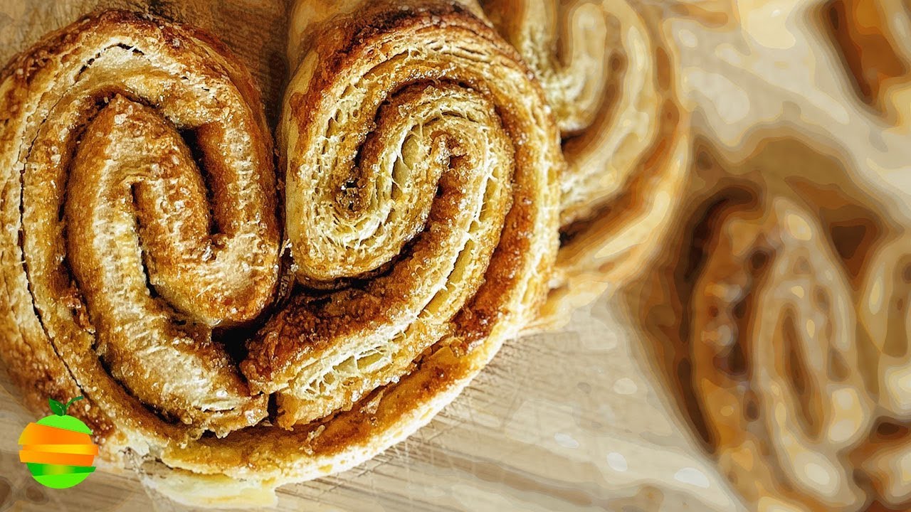 ¿Cómo hacer pan dulce orejas o palmeritas de hojaldre fácilmente? - YouTube