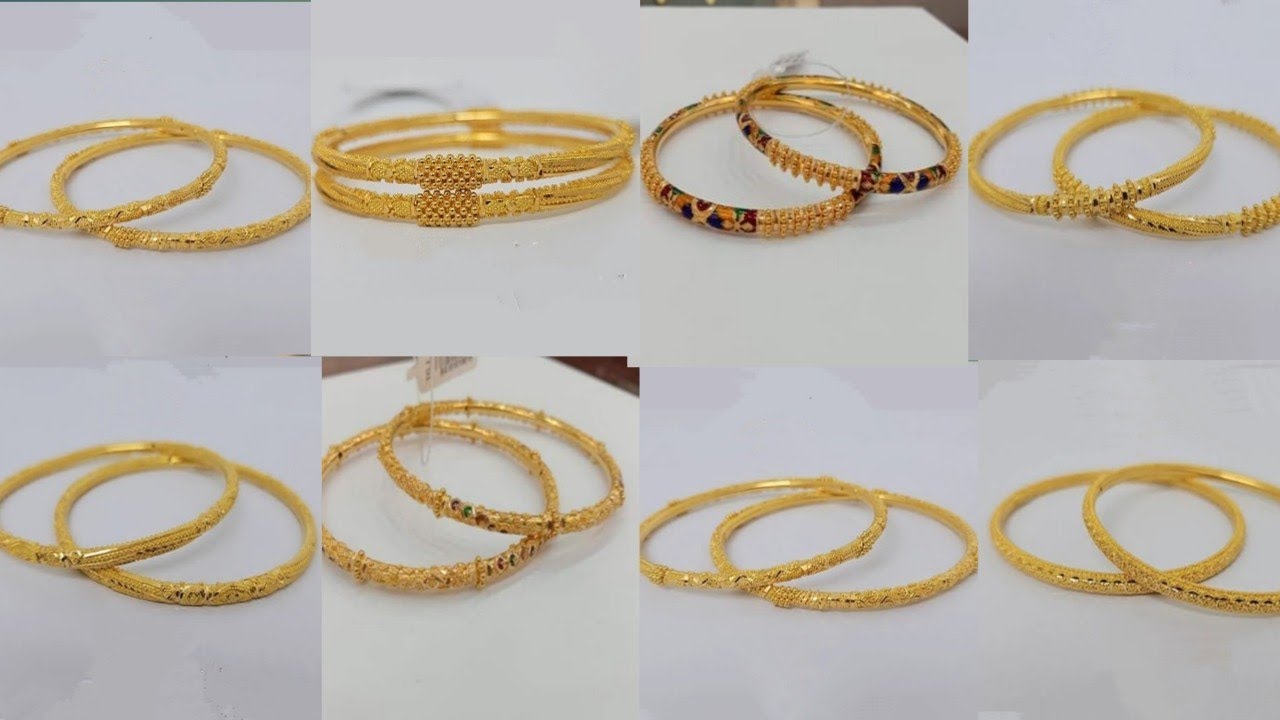 Latest gold bangles design with price // New designs gold bangles - YouTube