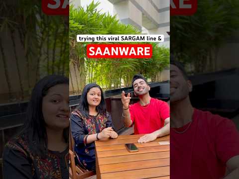 trying this VIRAL sargam line from INDIAN IDOL with Mayuri Saha • Saanware
