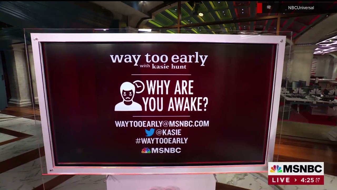 MSNBC Way Too Early walk And Wander Shot YouTube msnbc-way-too-early-walk-and-wander-shot-youtube