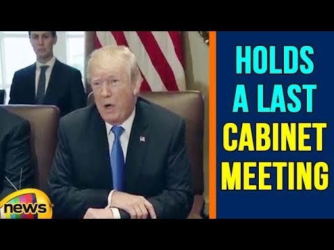 US President Donald Trump Holds a Last Cabinet Meeting | Mango News ...