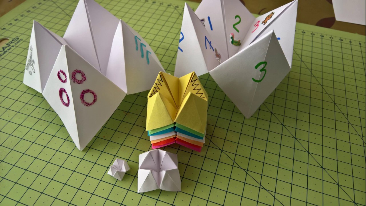 Origami finger game - YouTube