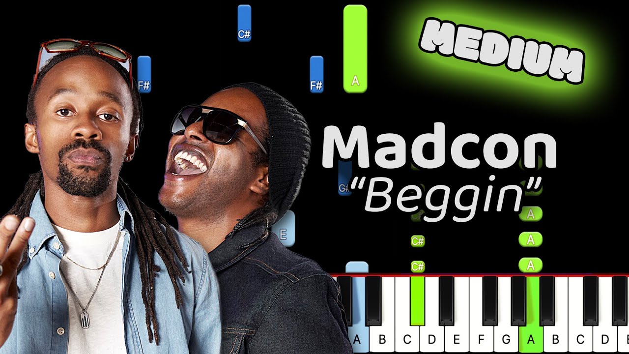 Beggin Piano - How to Play Madcon Beggin Piano Tutorial! (Medium) - YouTube