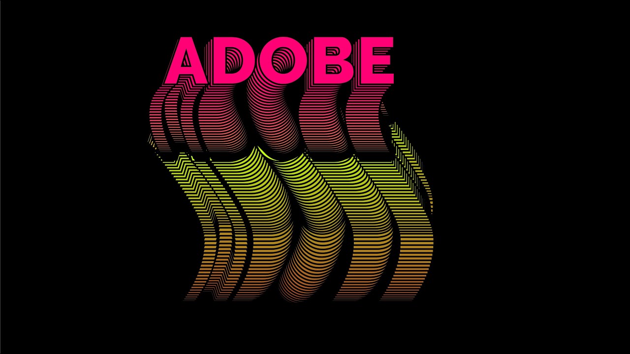 Typography illustrator | Blend tool | How to design typography | Adobe ...