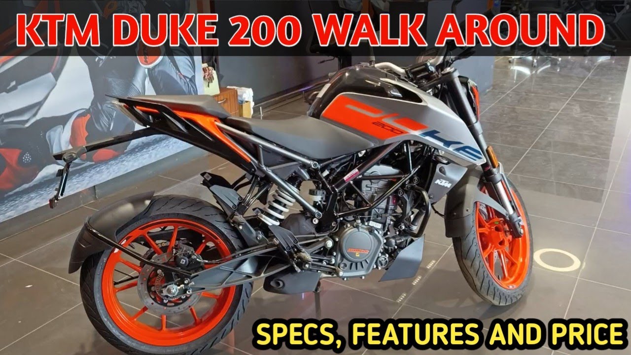 KTM DUKE 200 2023 walkaround| Specs, price and features - YouTube
