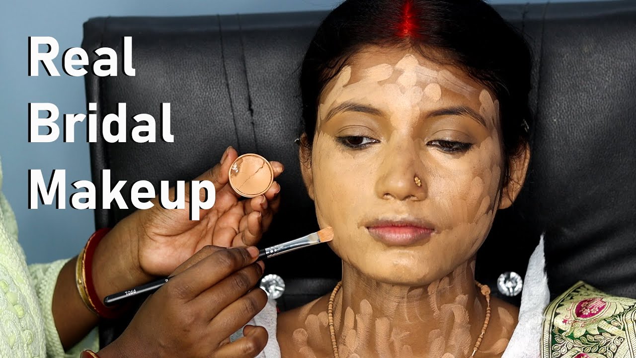 Sweat Proof Makeup Step By Step / Summer Bridal Makeup Tutorial/ Long Lasting Bridal Makeup ...