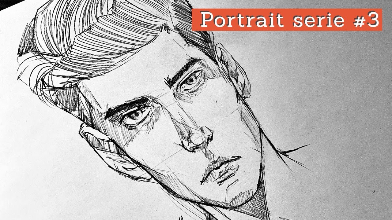 #3- SATISFYING DRAWING SKETCH , Training For BEGINNERS [ portrait ...