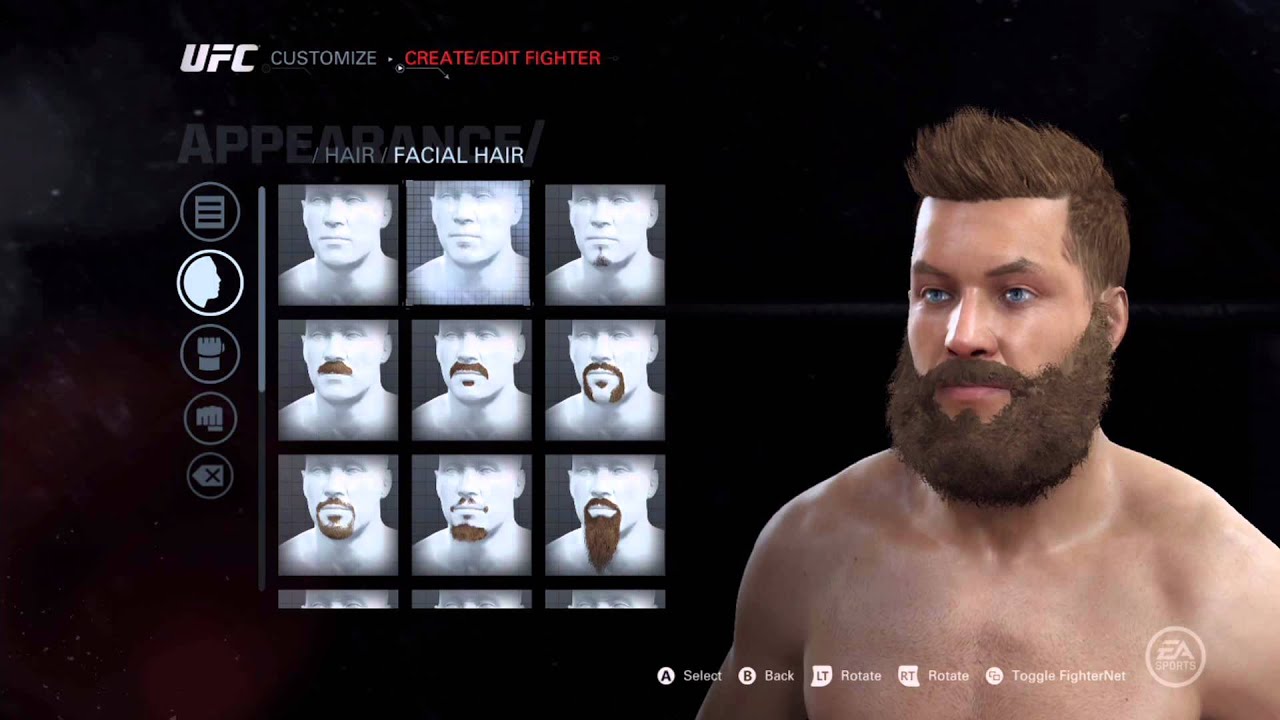 EA Sports UFC: My Career Character Creation - YouTube