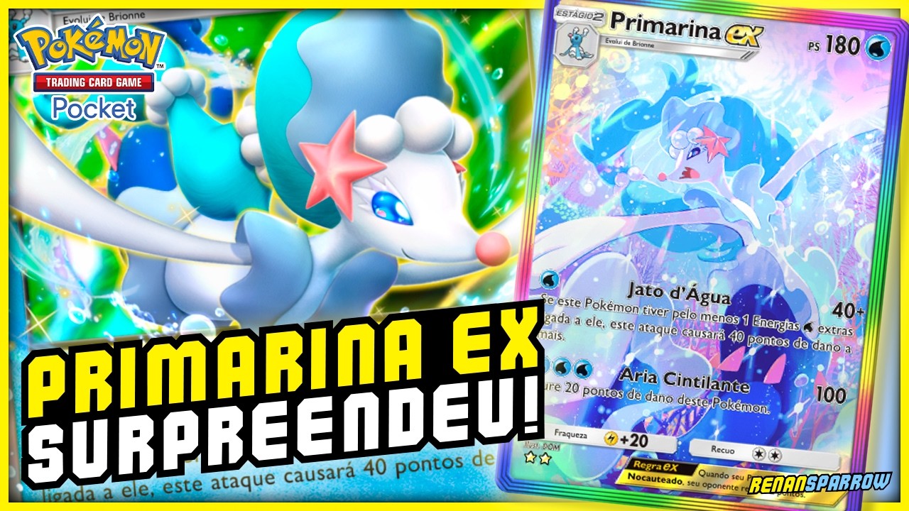 ENCANTADORA: PRIMARINA EX SOLO BRILHA DEMAIS! || Pokémon TCG Pocket ...