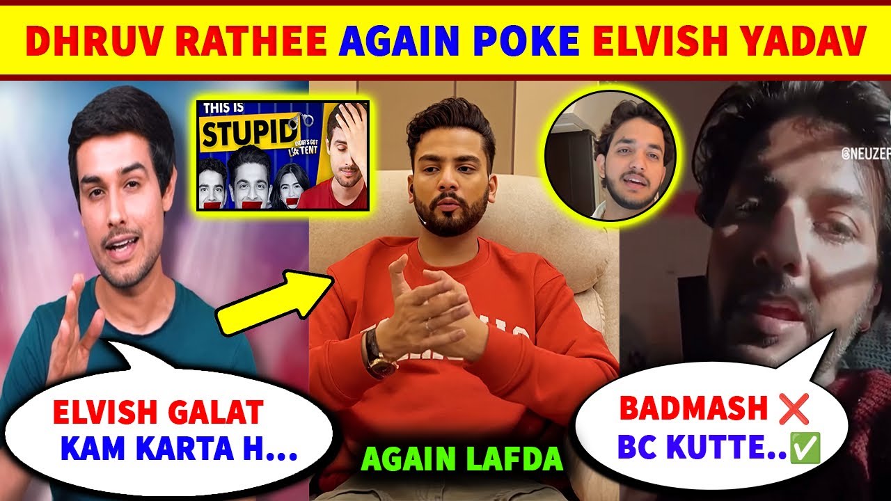 OMG 🤯- Dhruv Rathee AGAIN Poked Elvish Yadav Why ? 😱 Elvish Yadav Vs ...