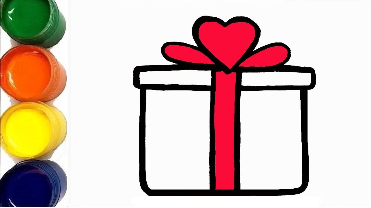 Как нарисовать Подарок | Сурет салу Сыйлық | How to draw a Present very ...