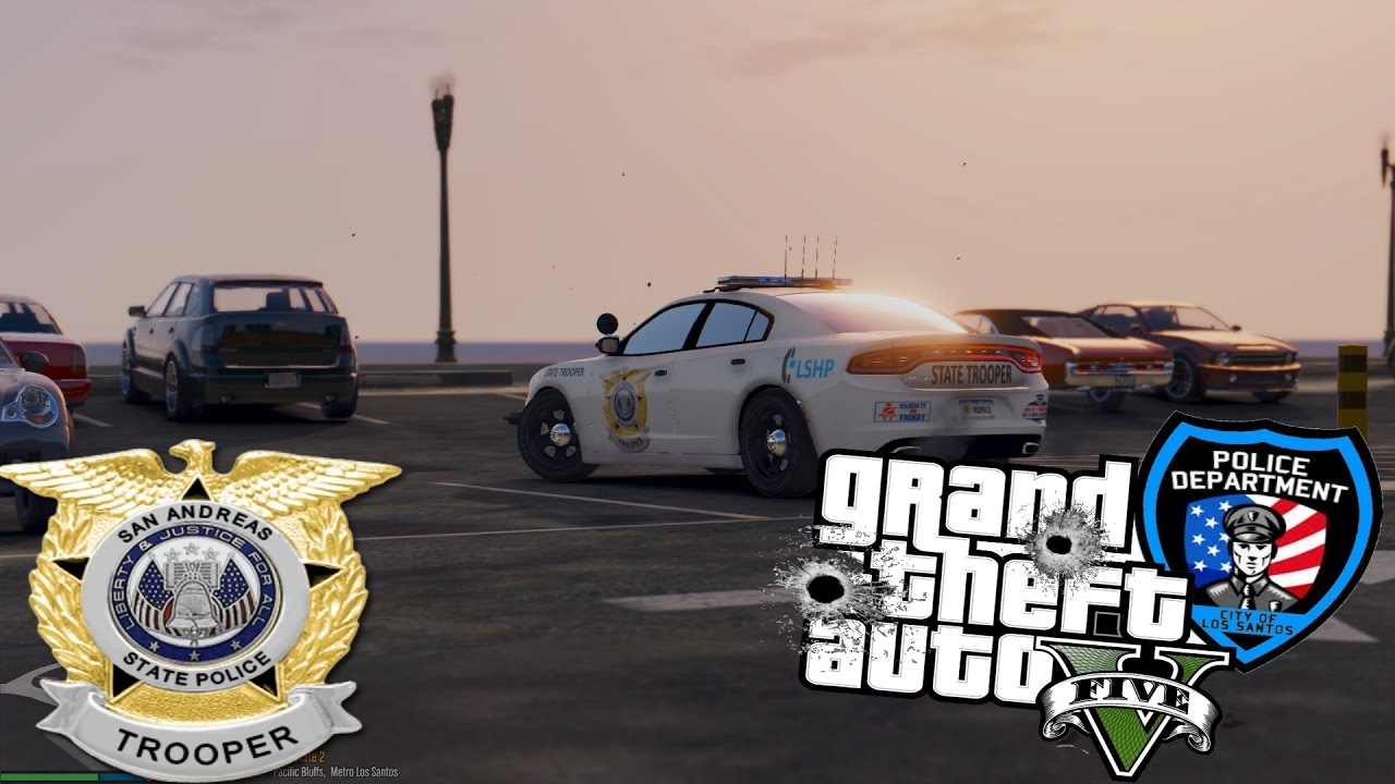 GTA V LSPDFR PATROL SAN ANDREAS STATE POLICE YOU CANT RUN - YouTube