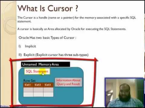 74- Oracle PL/SQL Cursors - Implicit and Explicit Cursors تعليم أوراكل ...